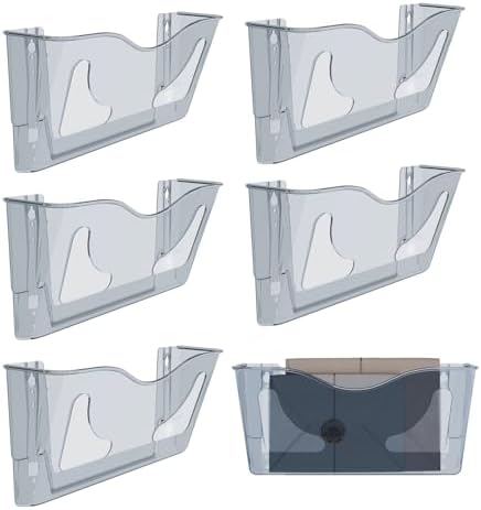 Amazon.com : Senloglb Hanging File Folders 6 Pack, Acrylic Mail ...