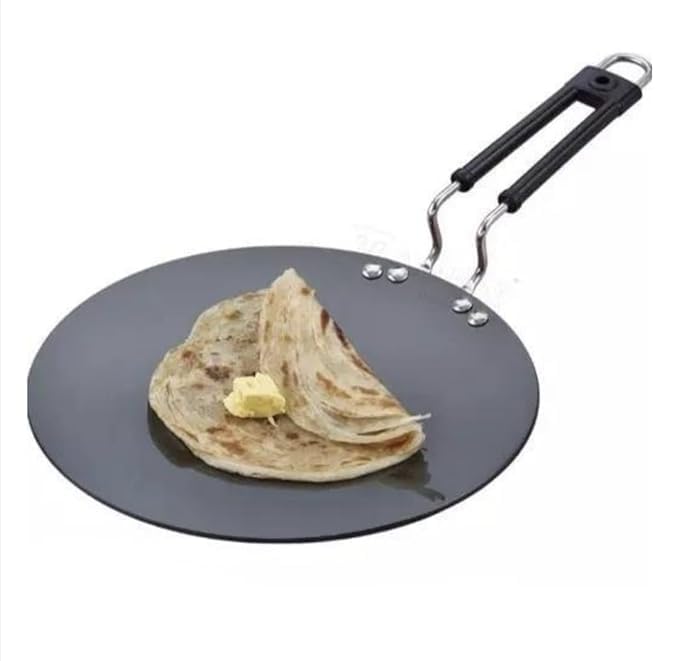 Buy Landark Iron Concave Tawa 25 cm, Tava for Roti/Chappati/Naan with ...