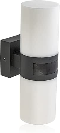 HUBER LED Wandlampe mit Bewegungsmelder 140° 20W, 2200lm I IP65 ...