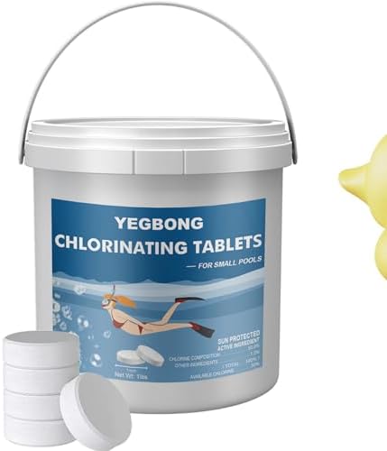 Chlorine Tablets for Swimming Pool 20g 1 LB, Multifunction Chlorine ...