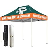 Amazon.com : HILLICON Custom Canopy Tent 10x10 with Logo, Personalized ...