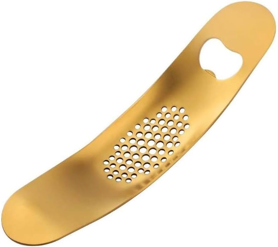 Amazon.com: Gold Garlic Press - Garlic Rocker- Garlic Masher- Garlic ...
