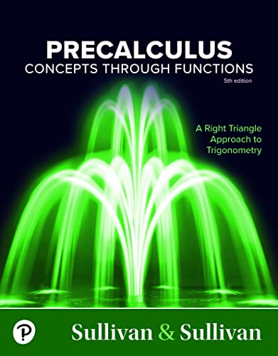 Precalculus Concepts Through Functions A Right Triangle Approach To