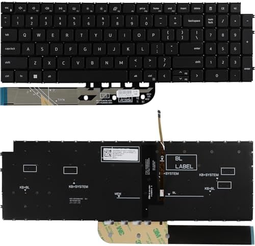 Amazon.com: Replacement Keyboard with Backlit for Dell Inspiron 15 3510 ...