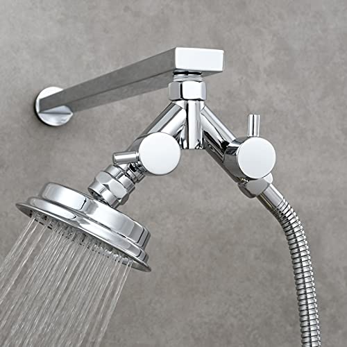Tecmolog Brass Diverter Valve Shower Shut-Off Valve 2-Way Y Splitter 1/ ...