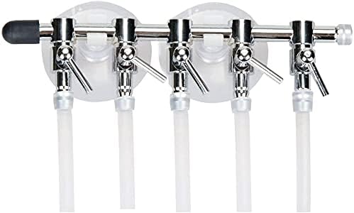 CTRICALVER Five Way Air Flow Control Water Pump Splitter Distributor ...