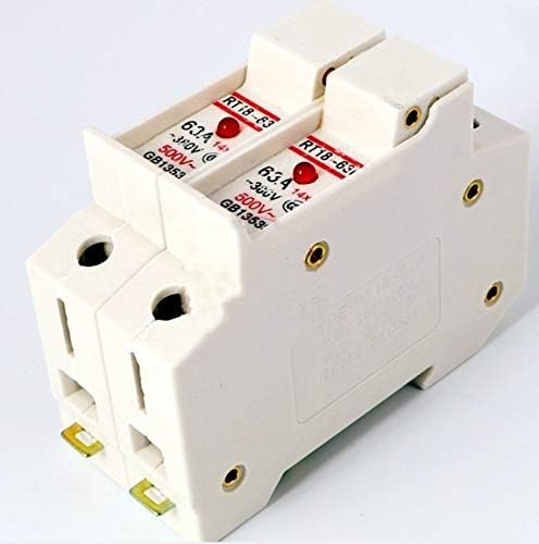 Fuses base: RT18-63X 63A 2P 380V-500V (Rail mounting/Fuse for 1451 size ...