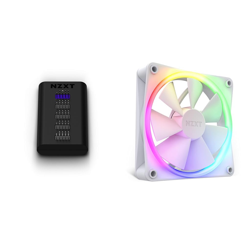 Pc Usb Hub NZXT Internal USB Hub & RGB Fan Combo - 4 USB 2.0 Ports With ...