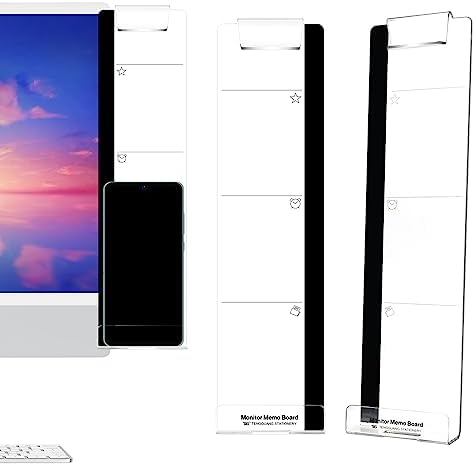 Amazon.com : Office Desk Accessories 2 Pack - Monitor Message Board ...