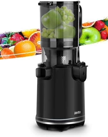 Amazon.com: Aeitto Juicer Machines, Cold Press Juicer with 5.3" Wide ...