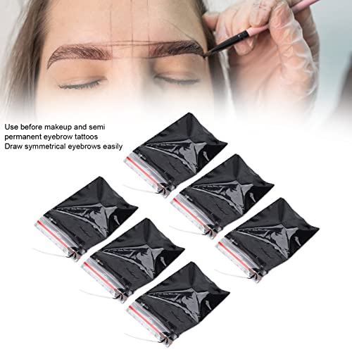 6pcs Eyebrow Mapping String – Microblading Pre Inked Mapping Thread ...