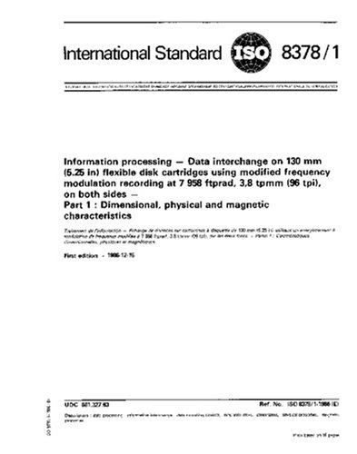 ISO 8378-1:1986, Information processing - Data interchange on 130 mm (5 ...