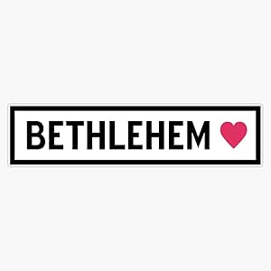 Amazon.com: Bethlehem Sticker Bumper Sticker Vinyl Decal 5" : Automotive