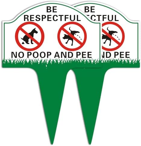 Amazon.com: No Dog Poop Signs 2 Pack - Aluminum High Temperature ...