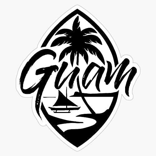 Amazon.com - Guam Island Black Sticker Vinyl Decal Bumper Sticker 5"