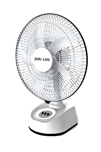 Buy Juneleo 2910 Rechargeable Fan with led light (juneleo 2910, Medium ...
