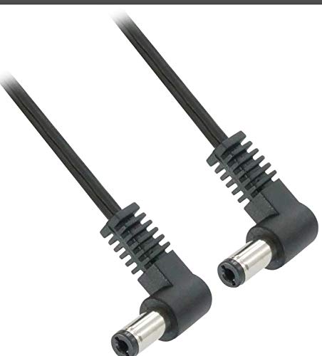 12V Right Angle DC Power Cable Male to Male, ID 2.1mm OD 5.5mm : Amazon ...