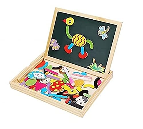 Smoneo Multifunctional Magnetic Wooden Chalkboard Kids Educational Toys ...