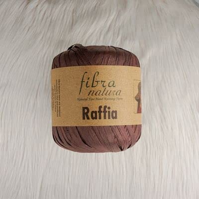 Amazon.com: Fibra Natura Raffia Yarn, %100 Cellulose Rayon, Paper ...