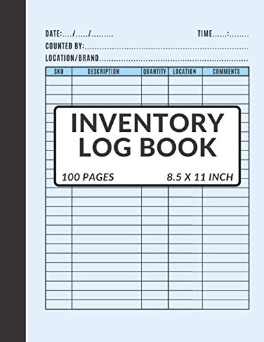 Amazon.com: Inventory Log Book, Ideal For Small Business Inventory ...
