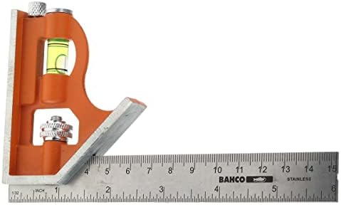 Bahco Combination Square (150mm) (Orange/Silver) : Amazon.co.uk: DIY ...
