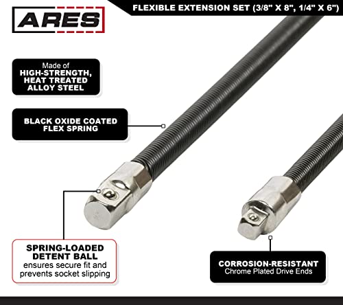 Snapklik.com : ARES 420712-Piece Flexible Socket Extension Set1/4-Inch ...