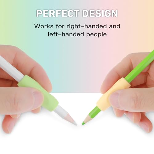 Snapklik.com : 20 Pcs Pencil Grips Ergonomic Silicone Pen Holder ...