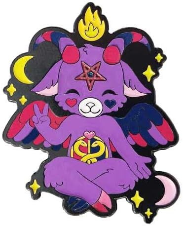 Amazon.com: Bisexual Pride Hidden Flag Adorable Baphomet - Soft Enamel ...