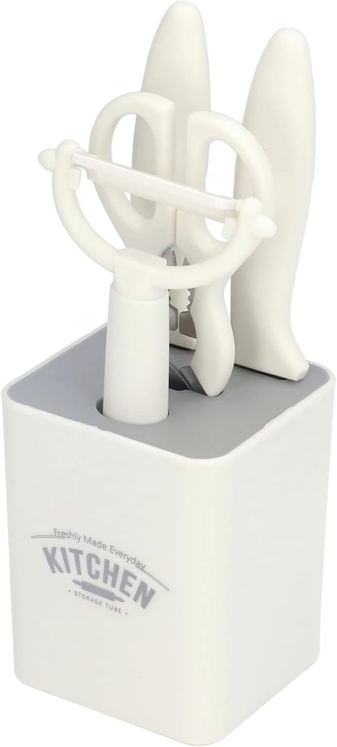 Amazon.com: 5-Piece Stainless Steel Kitchen Knife Set with Cutting ...