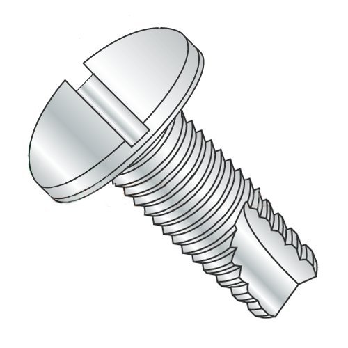 4-40 x 1/4" Type 23 Thread Cutting Screws/Slotted/Pan Head/Steel/Zinc ...
