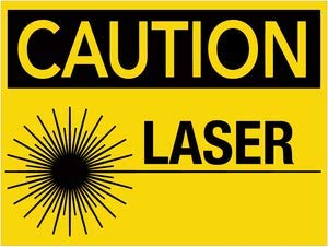 Caution. Laser Point Sign Board, Water Proof Signature Board (Sun Sheet ...