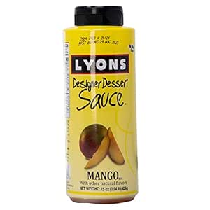 Amazon.com : Lyons Mango Designer Dessert Sauce (Pack of 12 Bottles ...