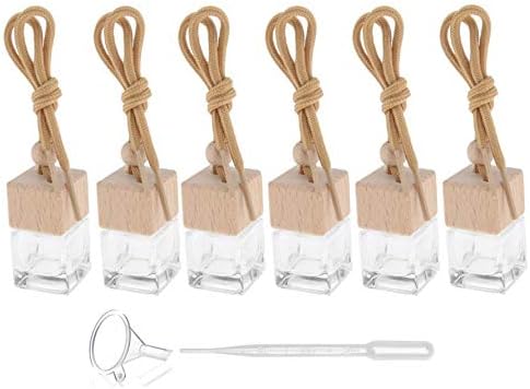 Amazon.com: 50pcs 8ml Hanging Car Air Freshener Empty Clear Glass ...