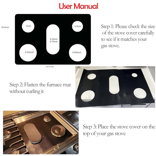bezoku Stove Cover with Stove Gap Covers for 30 Inch LG Gas Range Model ...