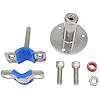 Stainless Steel Adjustable Pipe Clamp Bracket - Wall/Ceiling Mount ...