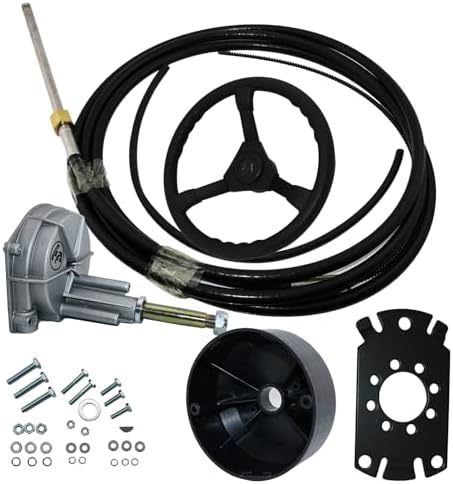 Amazon.com: CAPTAIN Complete Boat Steering System Kit - 16ft Control ...