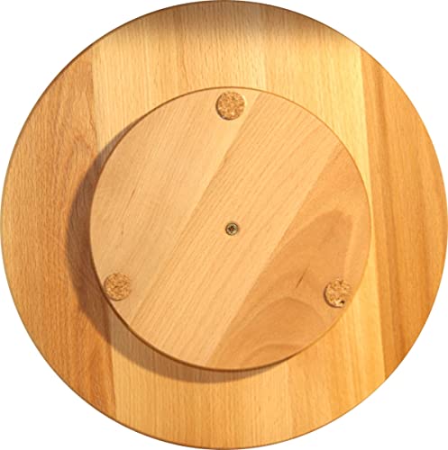 COLLECTOR Rotating Board Divided Platter Round Circular Wooden Swivel ...