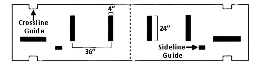 Amazon.com: NEWSTRIPE 10003570 Athletic Stencil,Deluxe Hash Mark,1/16 ...
