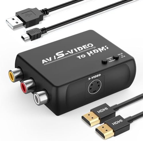Amazon.com: HTDYOO S Video RCA to HDMI Converter with RCA Cable ...