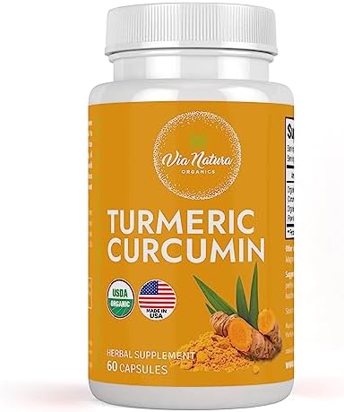Turmeric Curcumin 1000mg | Organic Herbal Supplement | Natural ...