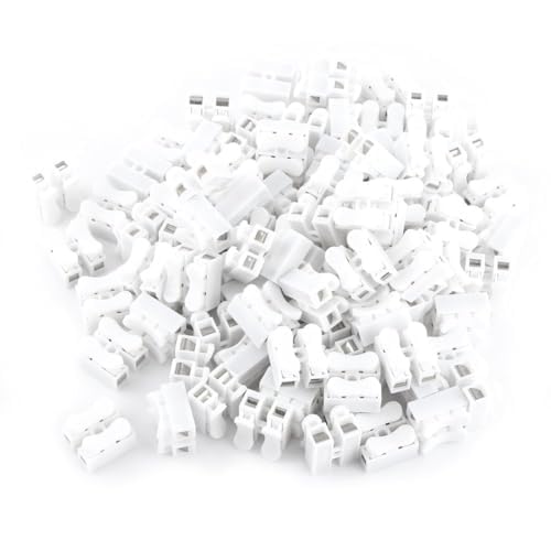 Push Wire Joint Connectors for Electrical Wiring, Pack of 100, White ...