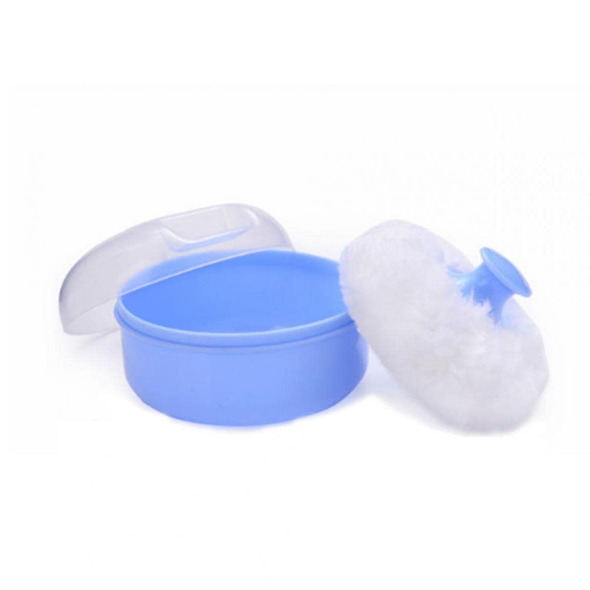 Ruluti Portable Baby Fluff Container Kids Body Cosmetic Sponge Box Soft ...