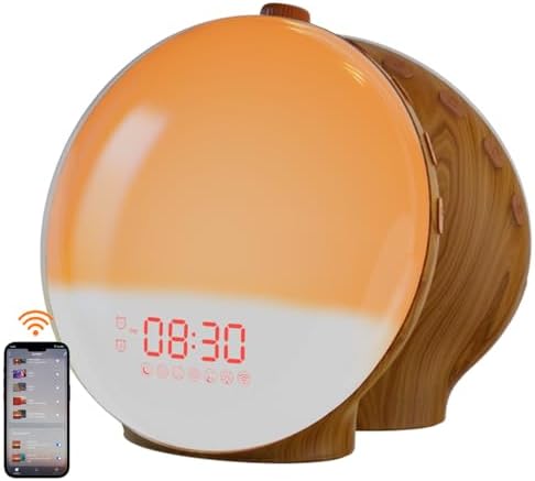 Amazon.com: Sunrise Alarm Clock Wake Up Light, Gradual Sunlight Lamp ...