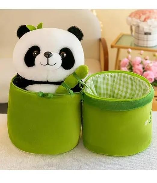 Buy Lovely Gift®Panda Teddy Bear Kawaii Panda-Panda Plush Toy in Bamboo ...