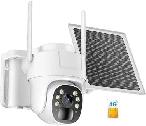 Amazon.com : mivo 4G LTE Cellular Solar Security Cameras Wireless ...
