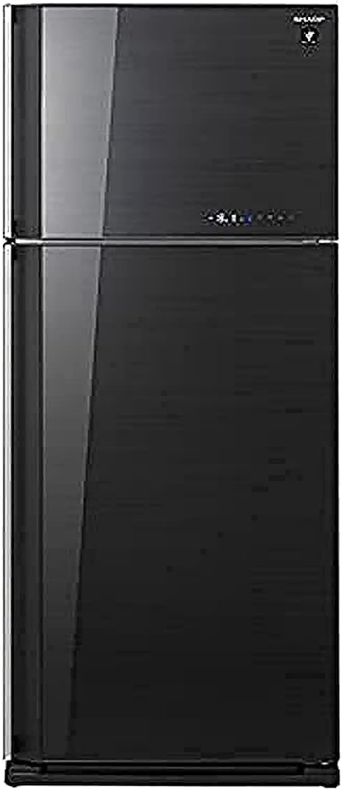 Sharp SJ-48C(BK) No Frost Refrigerator with 2 Doors, 396 Liters, Black ...