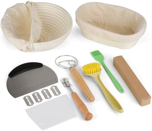 Amazon.com - Carre Rouge Bread Proofing Baskets, Sourdough Baking Kit ...