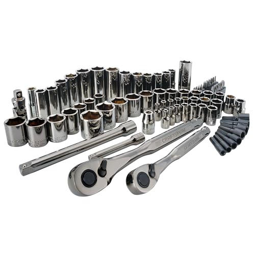 CRAFTSMAN Mechanics Tool Set, 1/4" & 3/8" Drive, SAE/Metric, 81 Piece ...