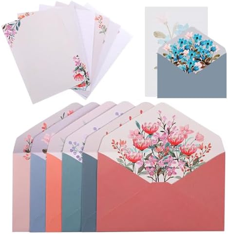 A5 Writing Paper and Envelopes Set, 36PCS Writing Stationery Paper with ...