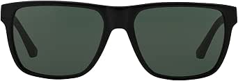 Amazon.com: Emporio Armani Men's EA4035 Square Sunglasses, Shiny Black ...